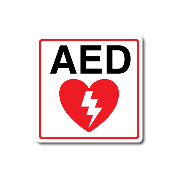 AED Equipped Reflective Decal - 2" - 12" – First Responder Decal Co.