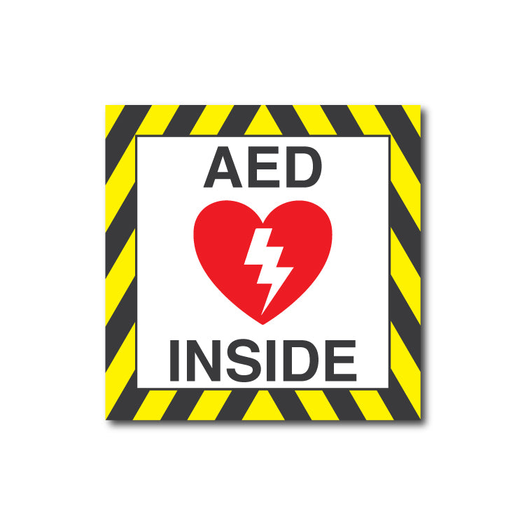 AED Equipped Reflective Decal - 2" - 12" – First Responder Decal Co.