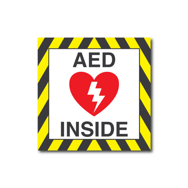 AED Equipped Reflective Decal - 2" - 12" – First Responder Decal Co.