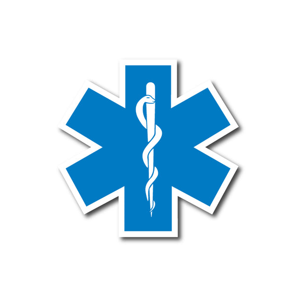 Standard EMS Star of Life - 2" to 29" – First Responder Decal Co.