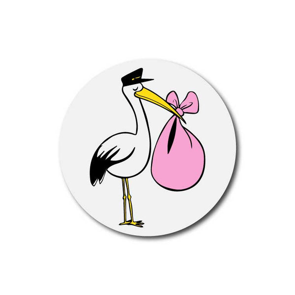 Ambulance Stork Decal - Pink Baby Girl Delivery Marker – First ...
