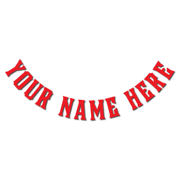 Reflective Curved Helmet Name - Firehouse Font – First Responder Decal Co.