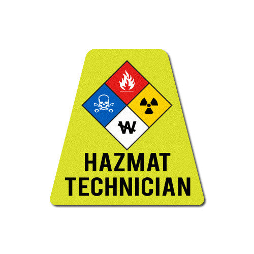 Reflective HAZ-MAT Technician Tetrahedron – First Responder Decal Co.