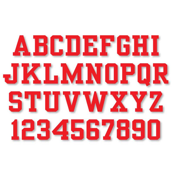 Reflective Letters & Numbers - Solid Yearbook Font – First Responder ...