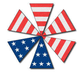 American Flag Helmet Top 6-Part – First Responder Decal Co.