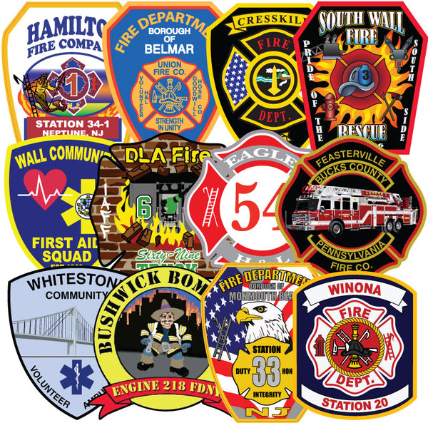 Custom 4 inch Reflective Window Sized Decal – First Responder Decal Co.